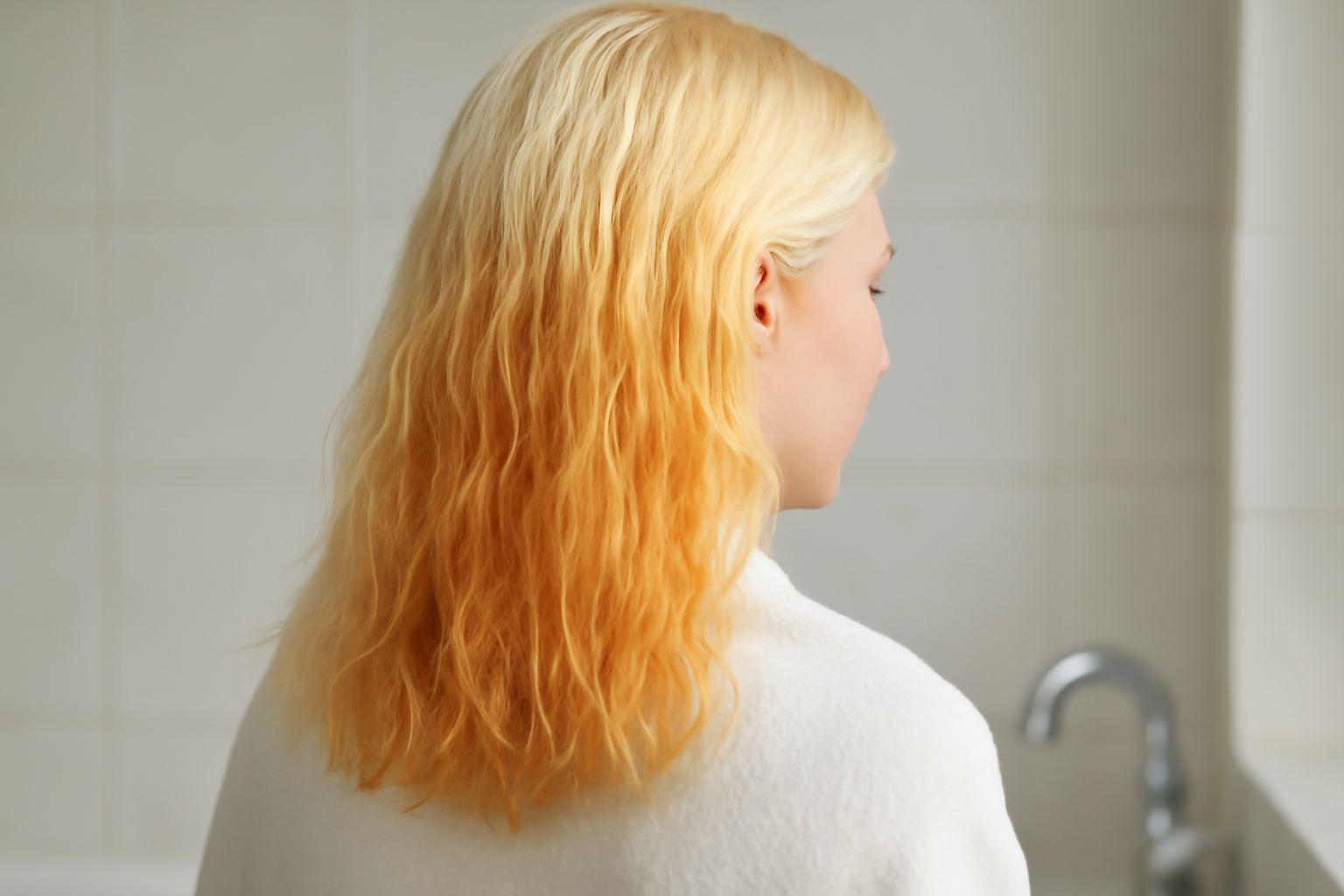 Hoe koperachtig haar te fixeren na het bleken: tips voor levendig blond ...